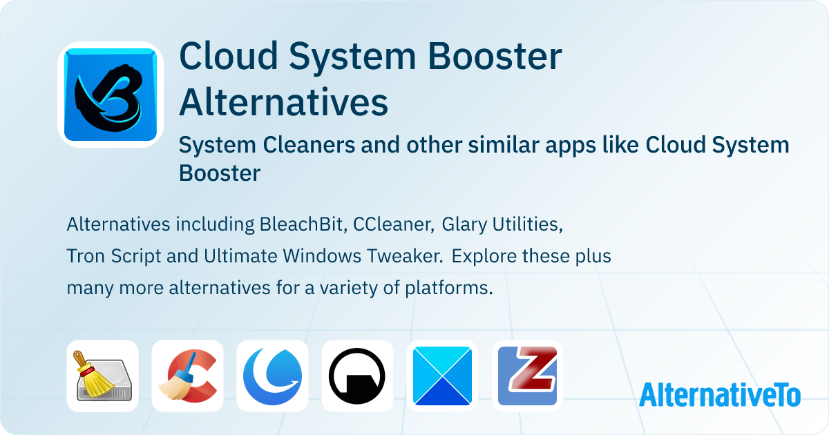 Cloud System Booster Alternatives: Top 12 System Cleaners & Similar ...