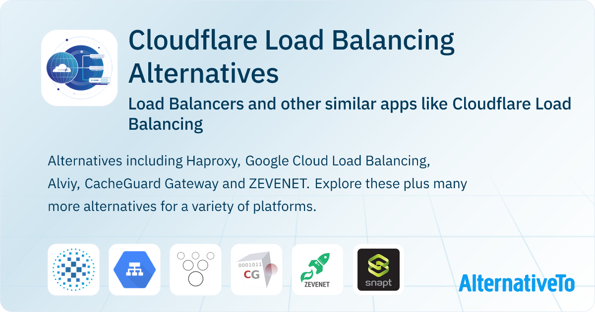 Cloudflare Load Balancing Alternatives: Top 10 Load Balancers & Similar ...