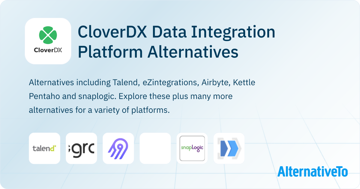 CloverDX Data Integration Platform Alternatives - Explore Similar Apps ...