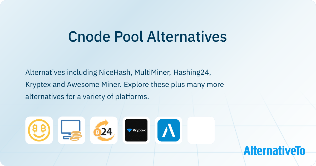 Cnode Pool Alternatives - Explore Similar Apps & Services | AlternativeTo
