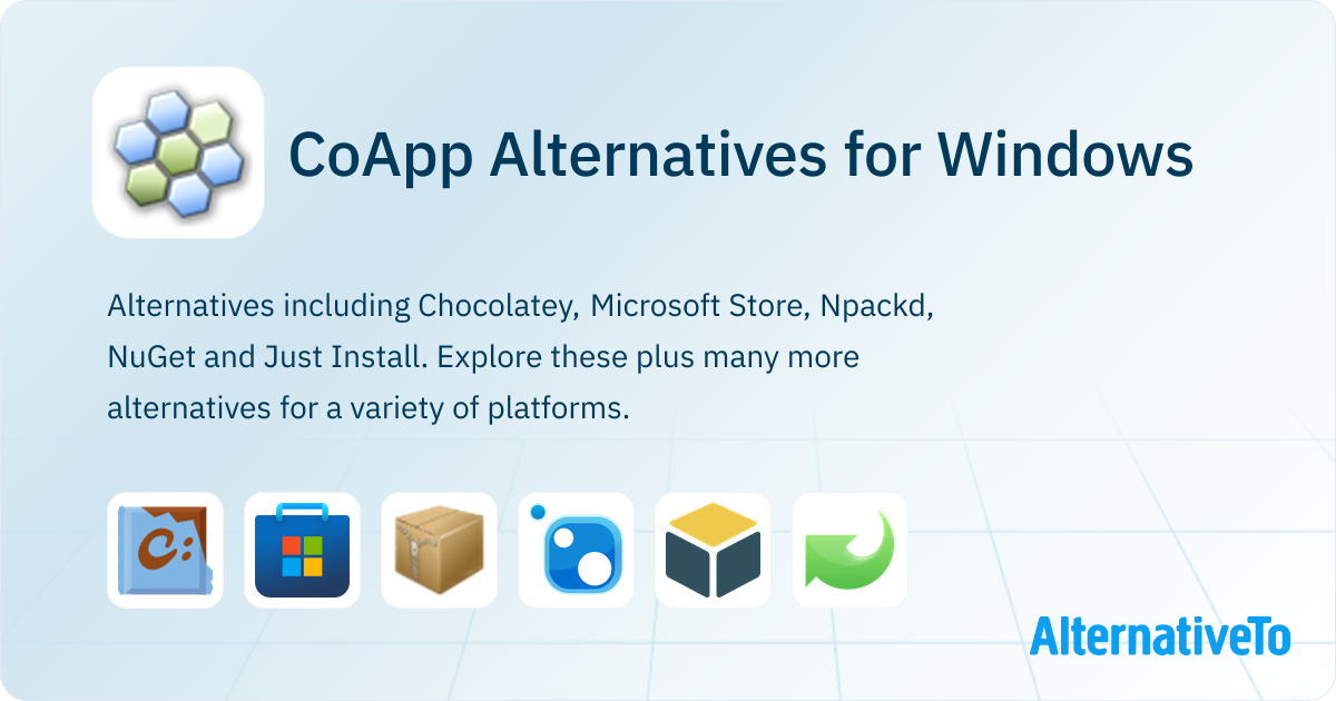 CoApp Alternatives for Windows: Top 6 Package Managers | AlternativeTo