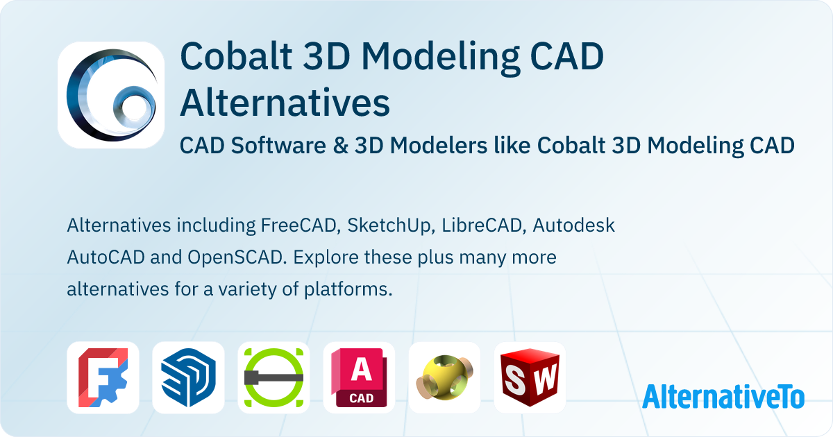Cobalt 3D Modeling CAD Alternatives: Top 12 CAD Software | AlternativeTo