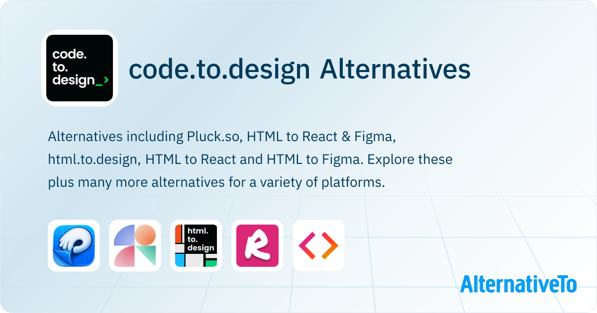code.to.design Alternatives - Explore Similar Sites & Apps | AlternativeTo
