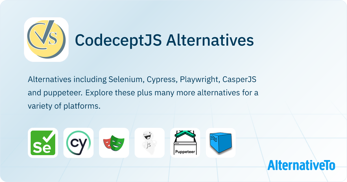 CodeceptJS Alternatives - Explore Similar Software | AlternativeTo