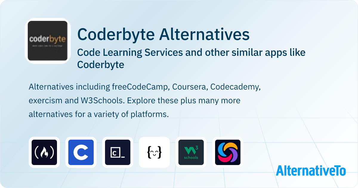 Coderbyte Alternatives: Top 12 Code Learning Services & Similar ...