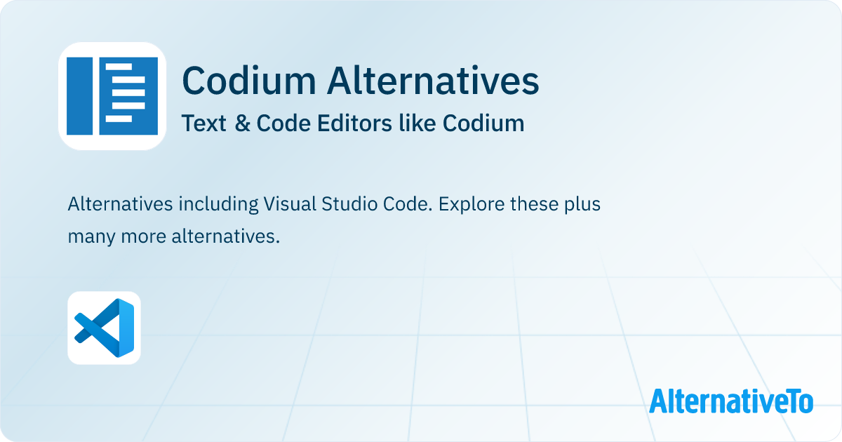 Codium Alternatives: Top 1 Text & Code Editors | AlternativeTo