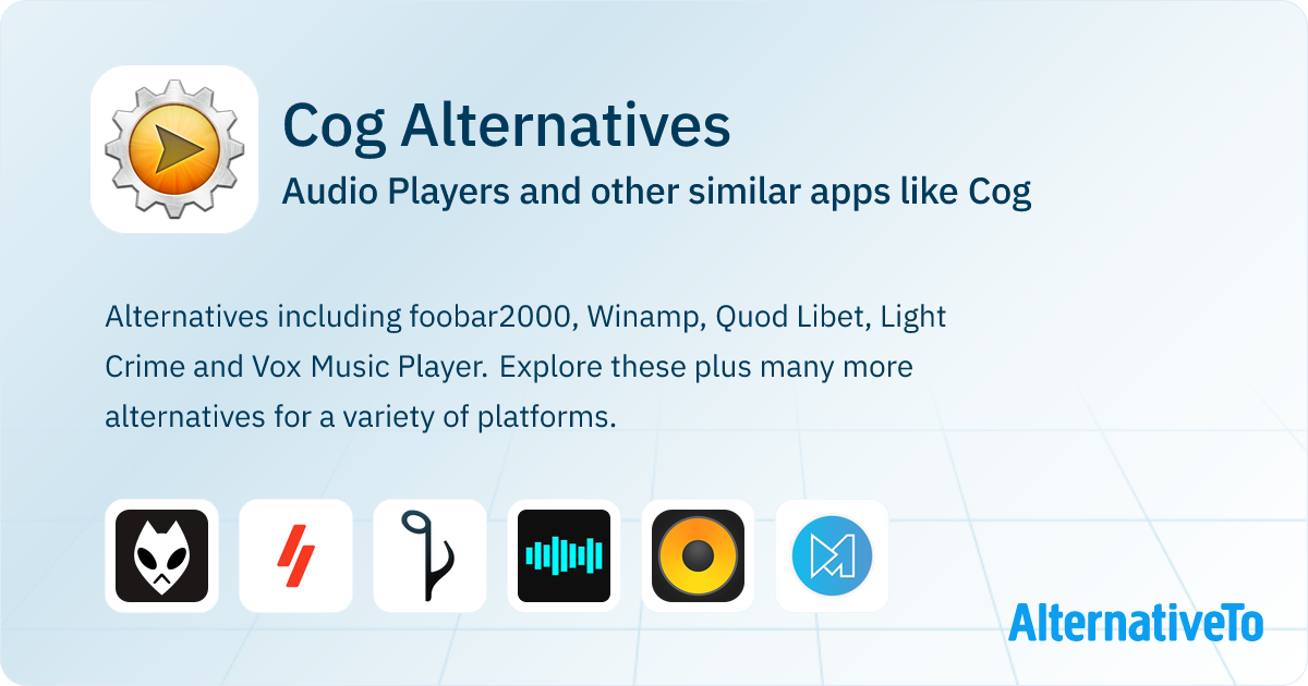Cog Alternatives: Top 12 Audio Players & Similar Apps | AlternativeTo