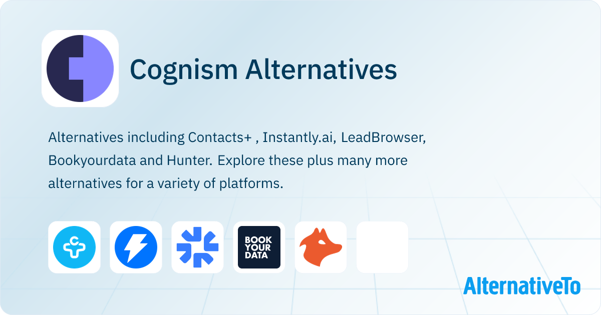 Cognism Alternatives - Explore Similar Sites & Apps | AlternativeTo