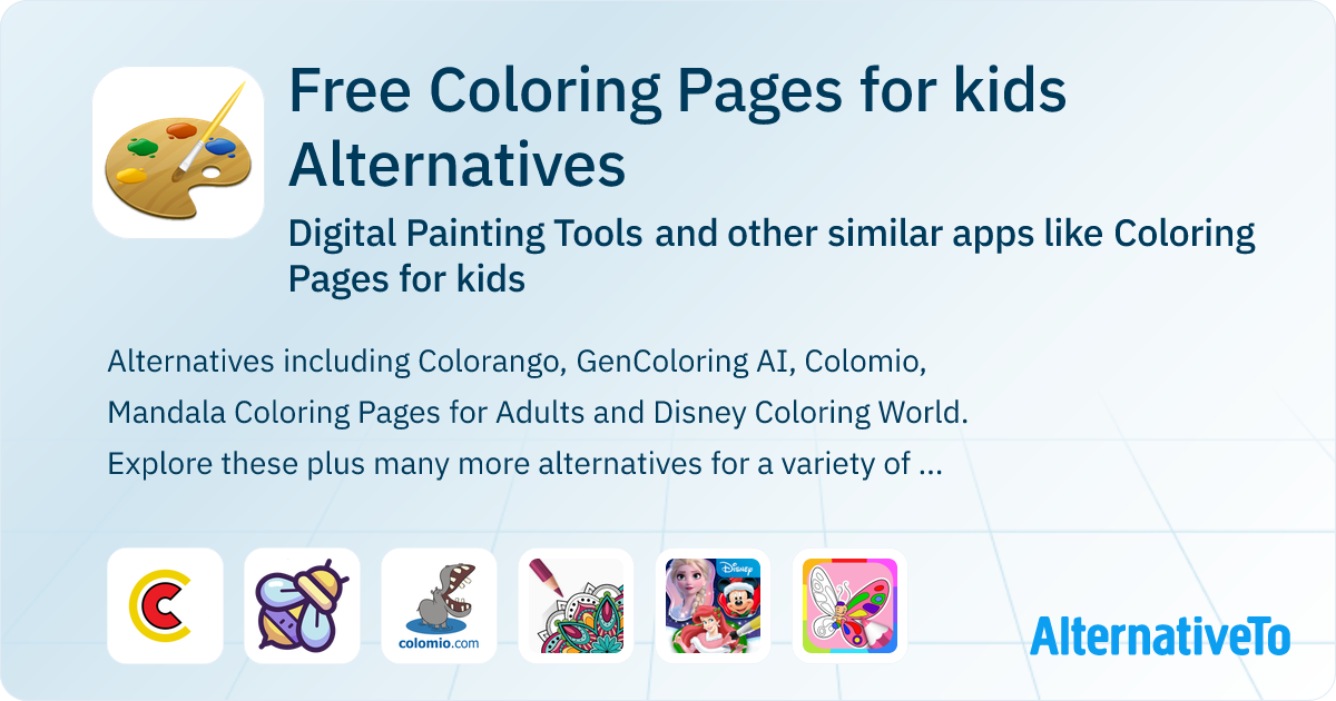 Free Coloring Pages for kids Alternatives: Top 11 Digital Painting ...