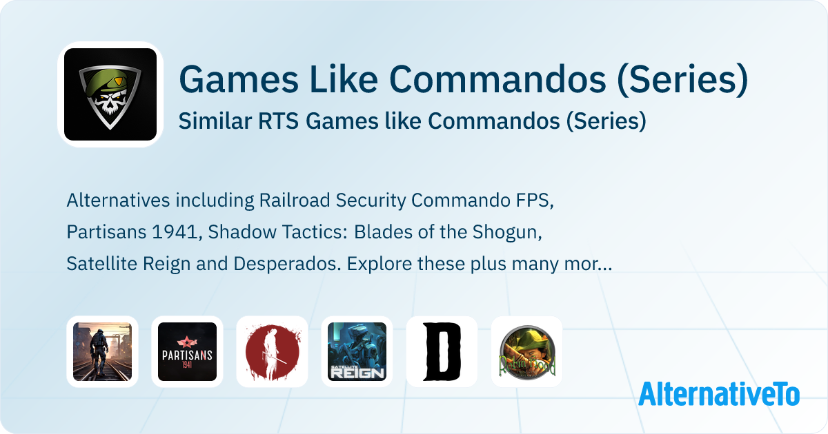 Games Like Commandos (Series): Similar RTS Games | AlternativeTo