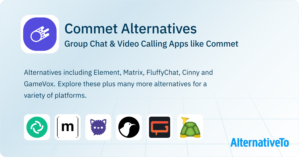 Commet Alternatives: Top 10 Group Chat & Video Calling Apps | AlternativeTo