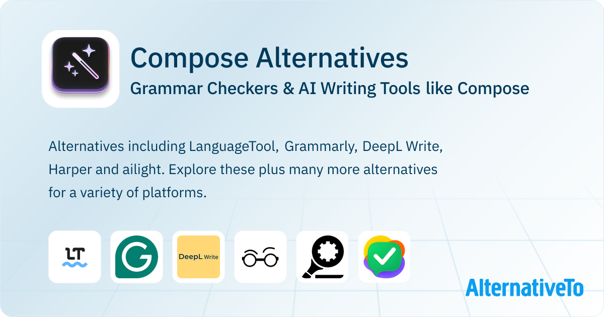 Compose Alternatives: Top 12 Grammar Checkers | AlternativeTo