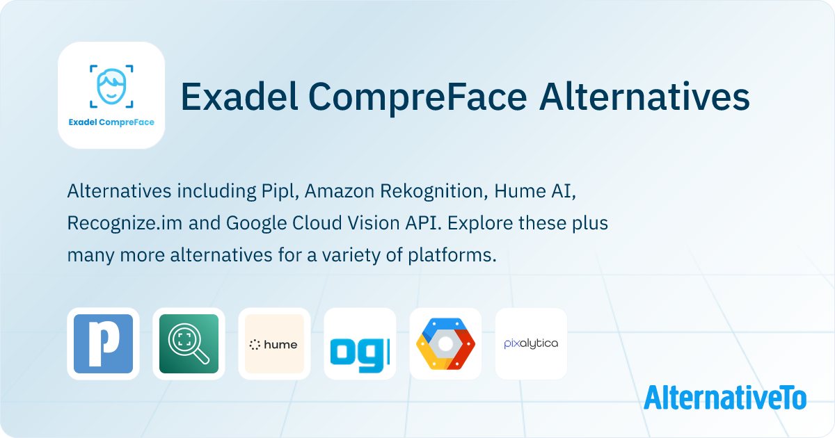 Exadel CompreFace Alternatives - Explore Similar Software | AlternativeTo