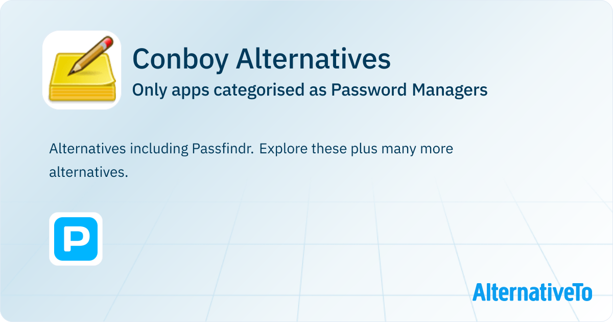 Conboy Alternatives: Top 1 Password Managers | AlternativeTo