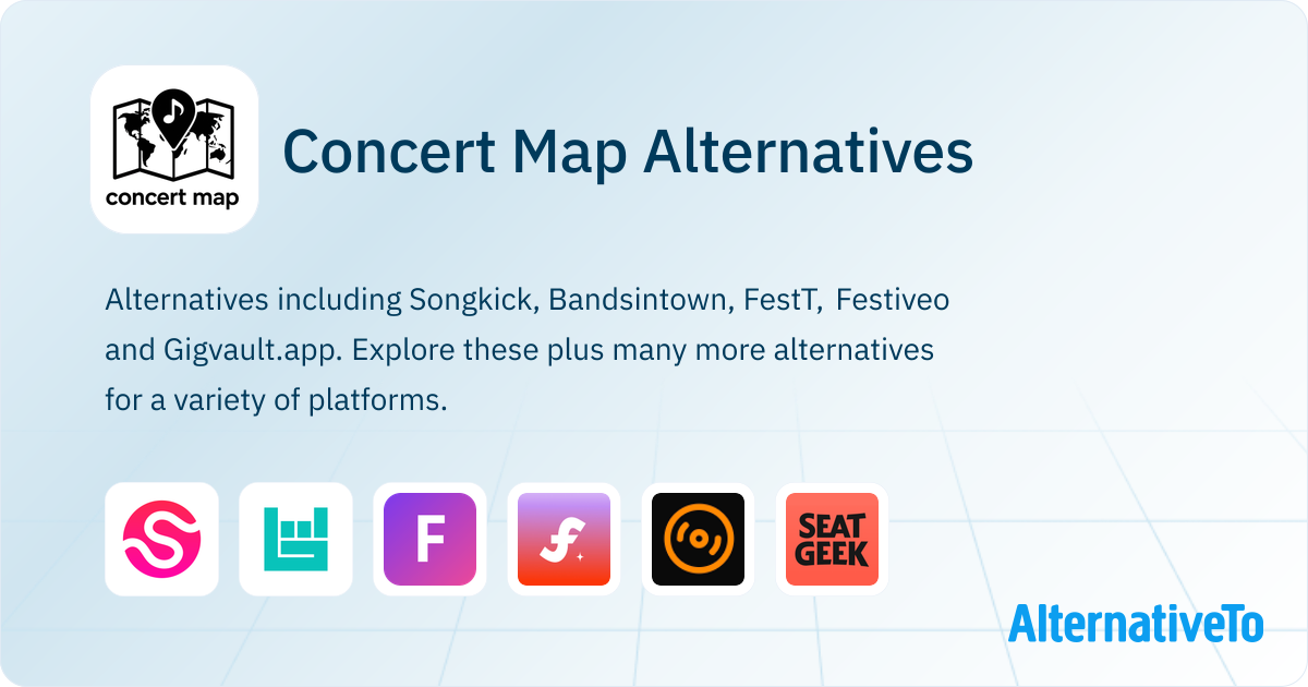 Concert Map Alternatives - Explore Similar Sites & Apps | AlternativeTo