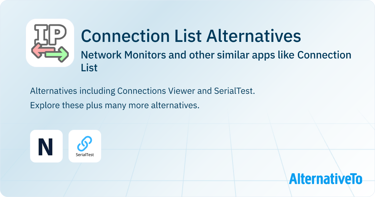 Connection List Alternatives: Top 2 Network Monitors & Similar Apps ...