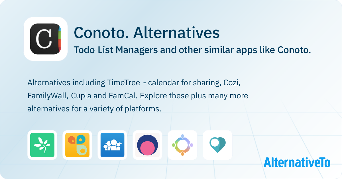 Conoto. Alternatives: Top 8 Todo List Managers & Similar Apps ...