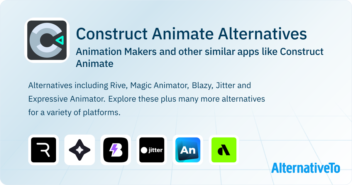 Construct Animate Alternatives: Top 20 Animation Makers & Similar ...