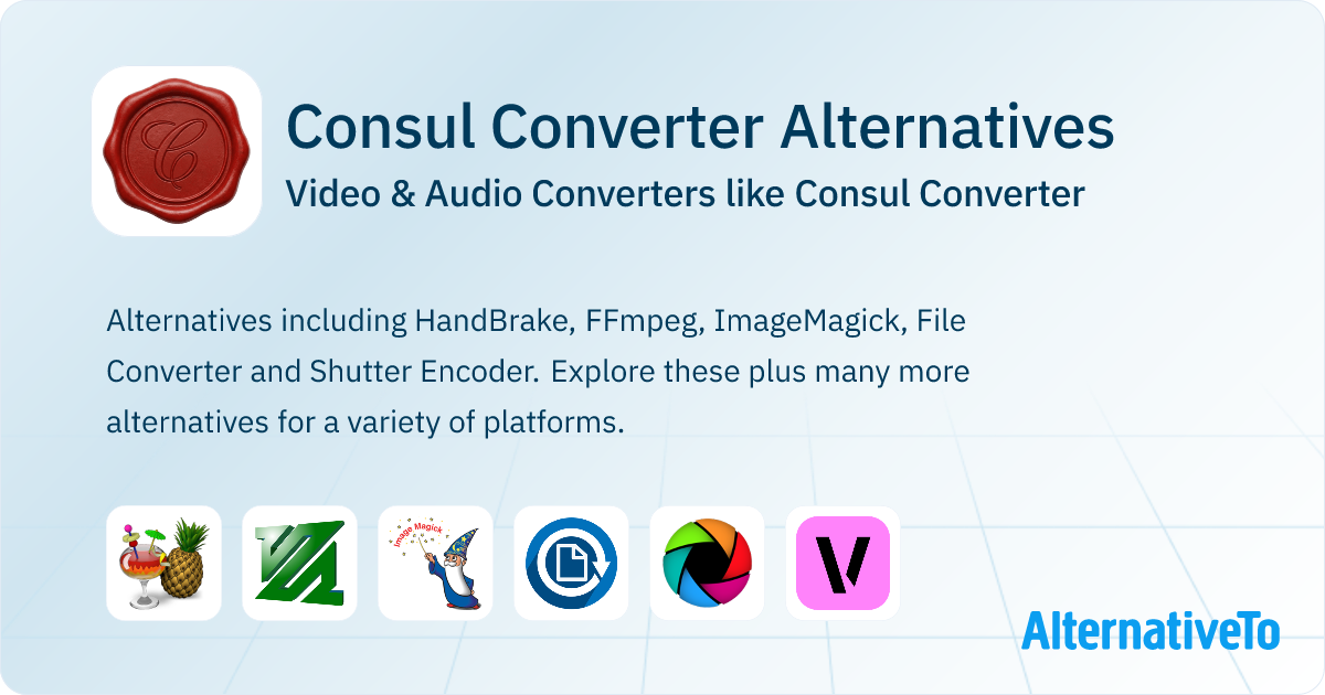 Consul Converter Alternatives: Top 12 Video Converters | AlternativeTo
