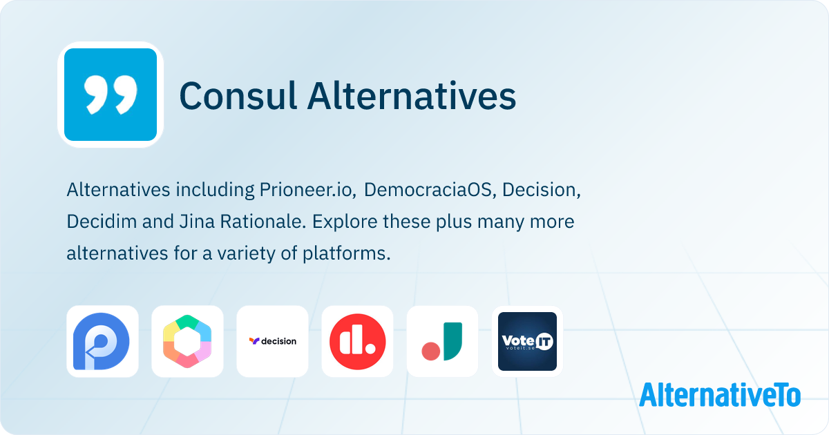 Consul Alternatives - Explore Similar Sites & Apps | AlternativeTo