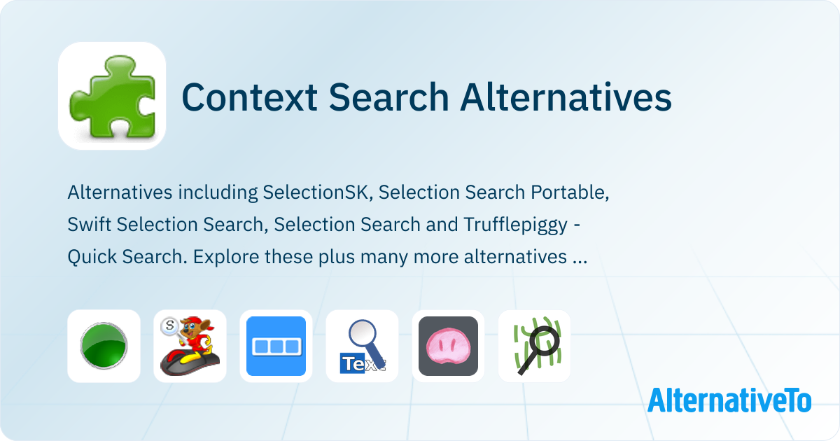 Context Search Alternatives - Explore Similar Apps | AlternativeTo