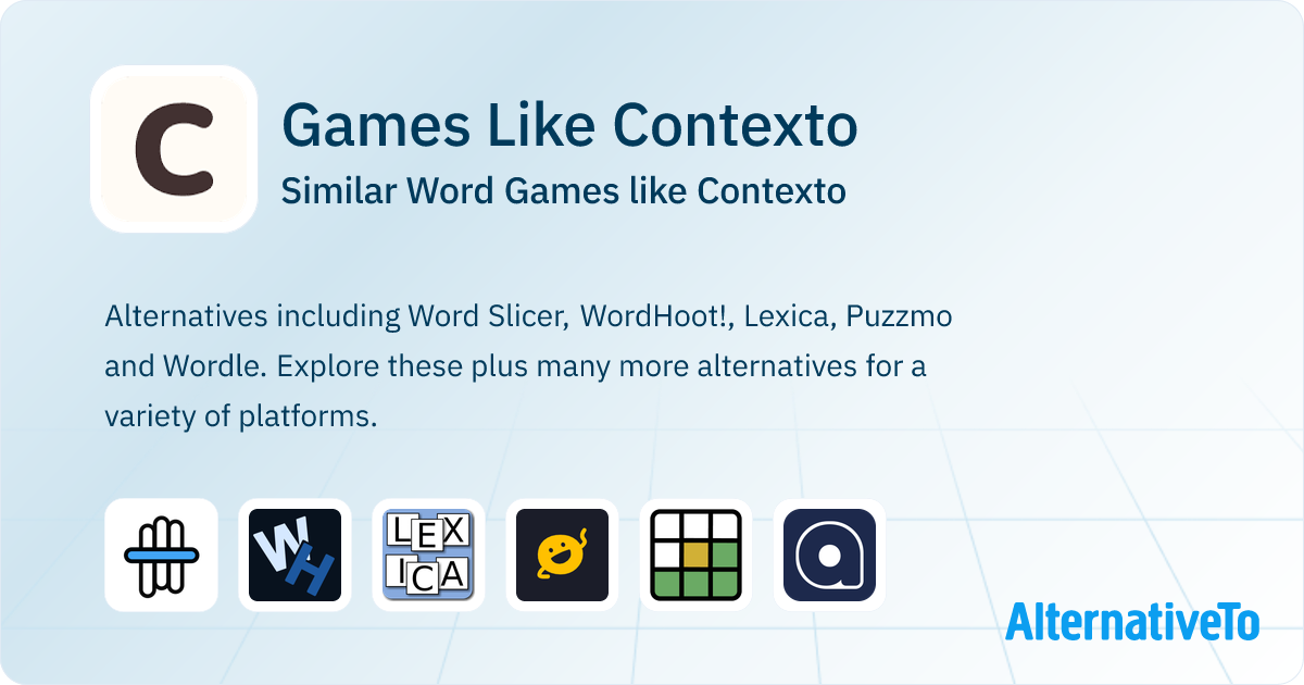 Games Like Contexto: Similar Word Games 2026 | AlternativeTo