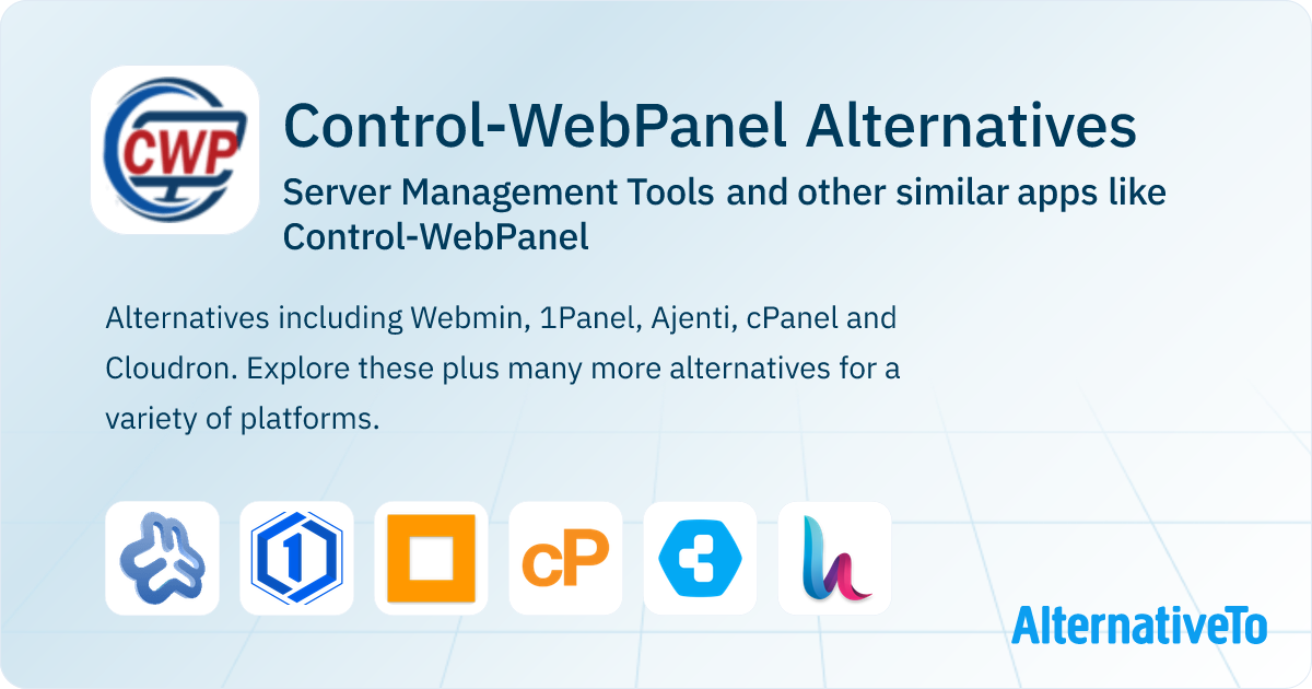 Control-WebPanel Alternatives: Top 12 Server Management Tools & Similar ...