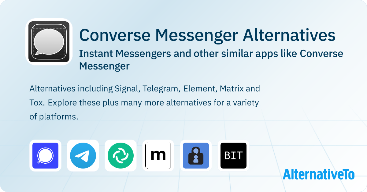 Converse Messenger Alternatives: Top 12 Instant Messengers & Similar ...