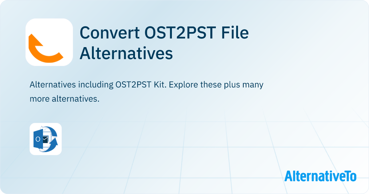 Convert OST2PST File Alternatives - Explore Similar Software ...