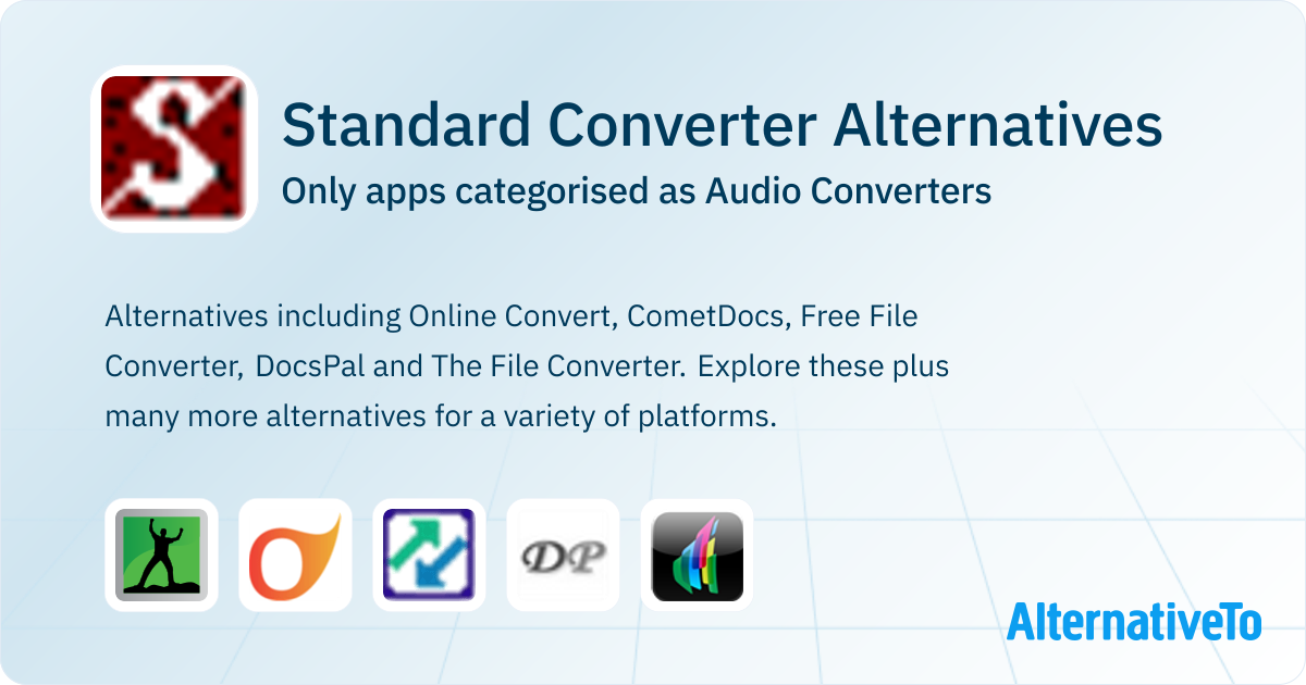 Standard Converter Alternatives: Top 5 Audio Converters | AlternativeTo