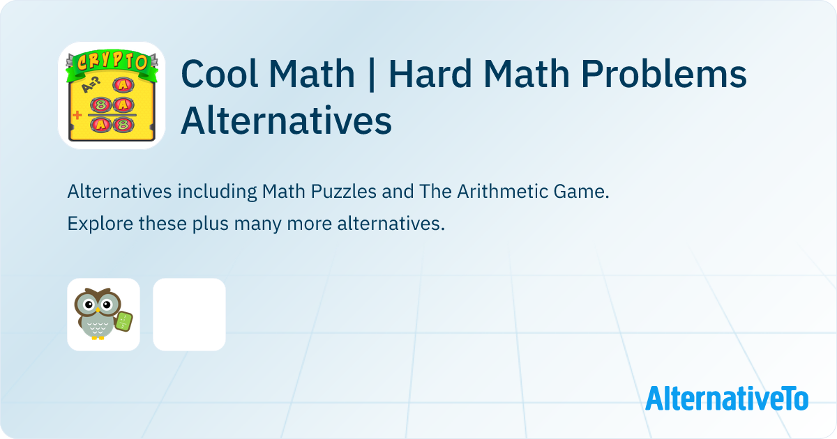 Cool Math | Hard Math Problems Alternatives and Similar Apps ...