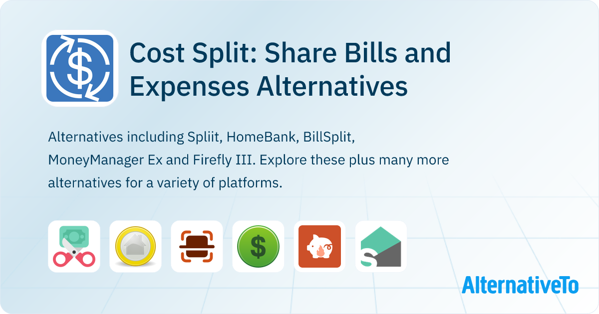 Cost Split: Share Bills and Expenses Alternatives and Similar Apps ...