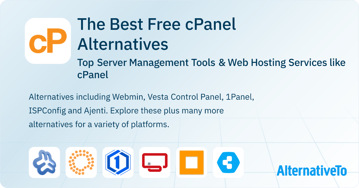Free cPanel Alternatives: Top 12 Server Management Tools | AlternativeTo