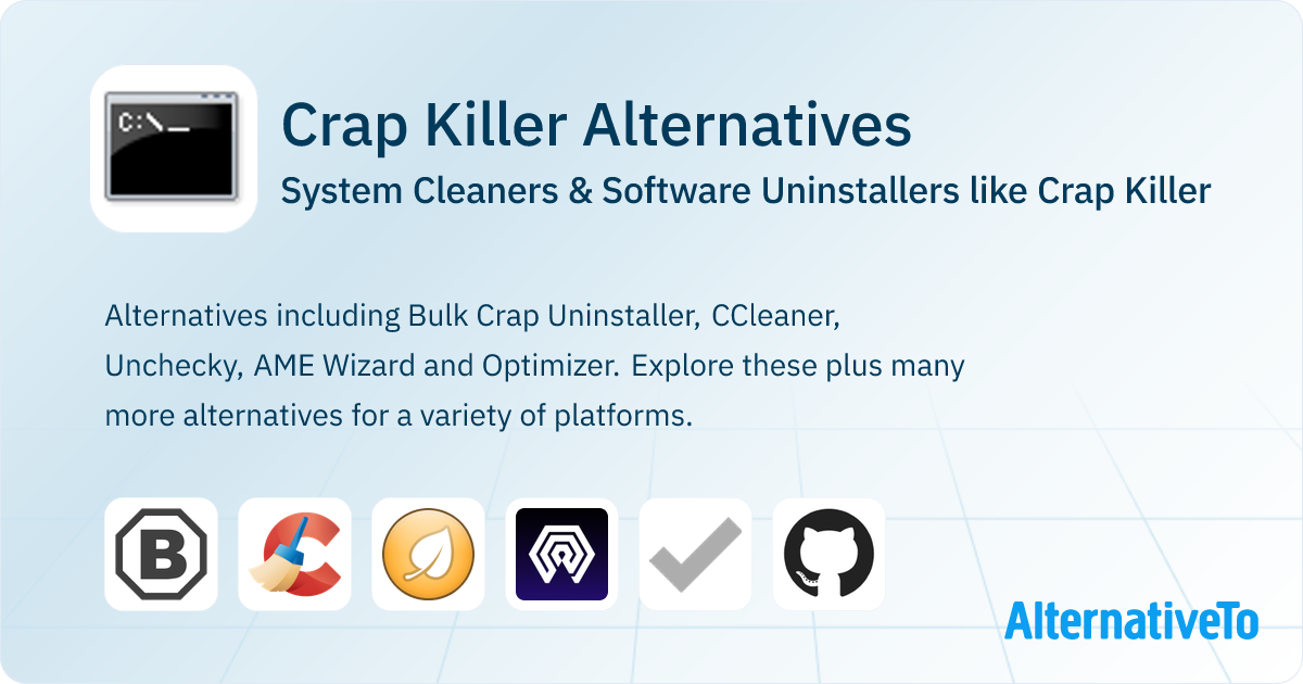 Crap Killer Alternatives: Top 12 System Cleaners | AlternativeTo