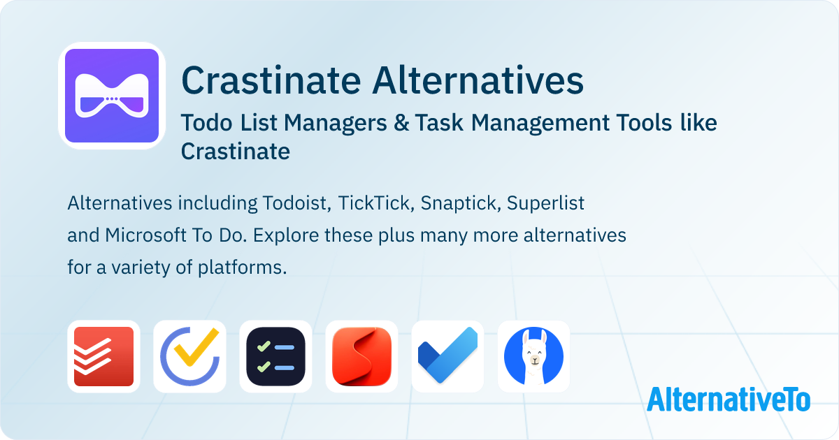 Crastinate Alternatives: Top 13 Todo List Managers | AlternativeTo