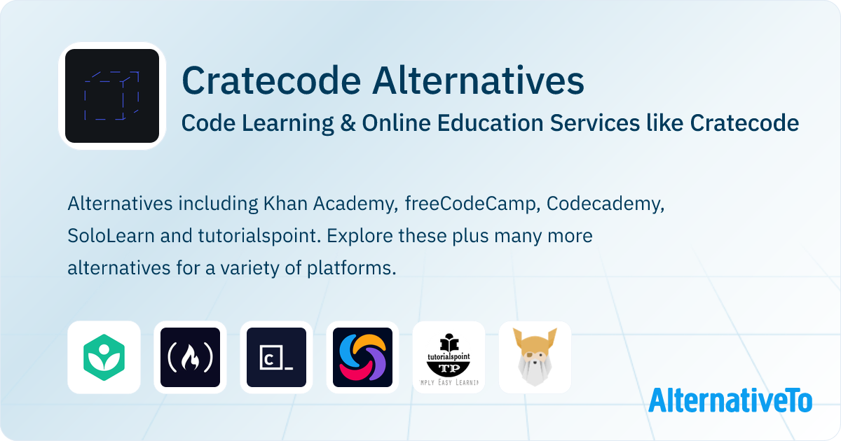 Cratecode Alternatives: Code Learning Services - Page 2 | AlternativeTo