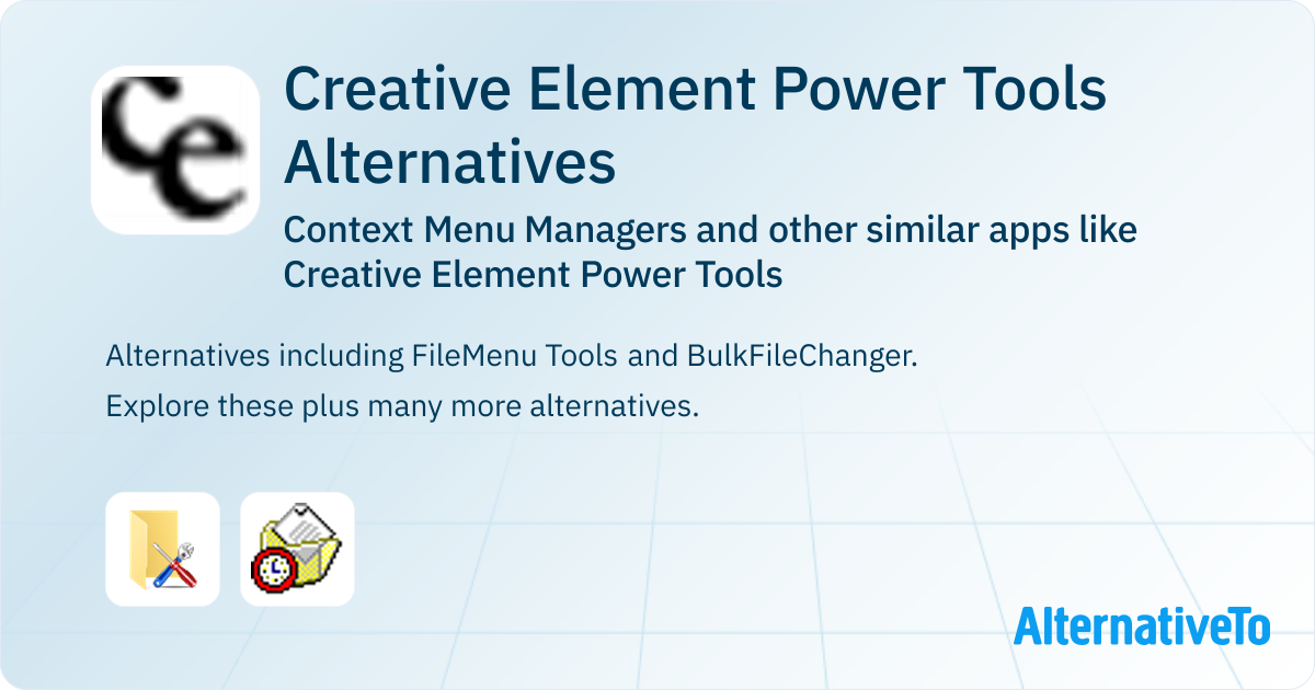Creative Element Power Tools Alternatives: Top 2 Context Menu Managers ...