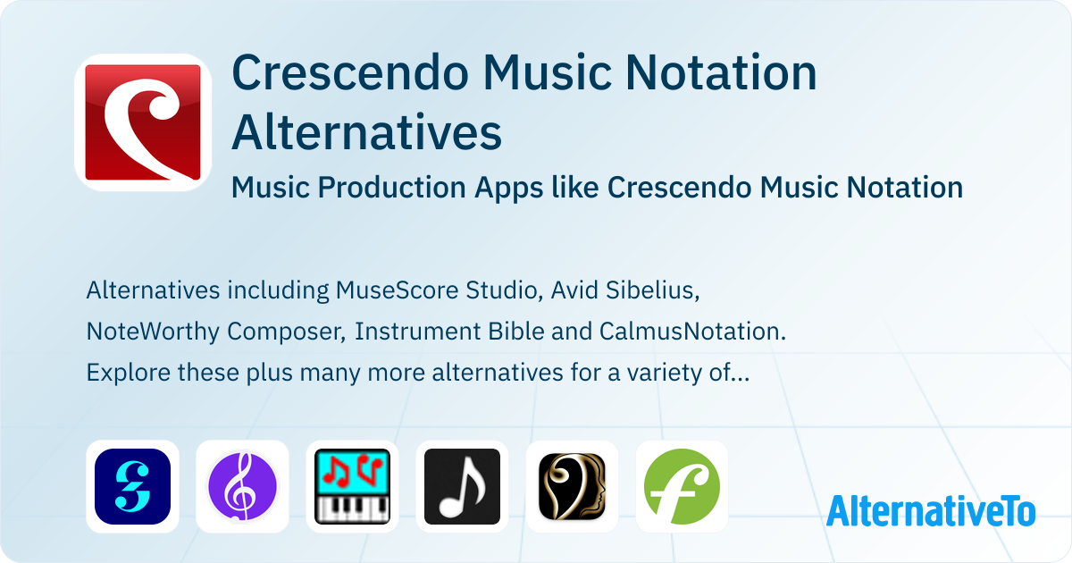 Crescendo Music Notation Alternatives: Top 8 Music Production & Similar ...