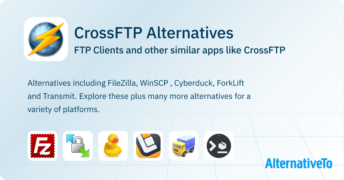 CrossFTP Alternatives: Top 12 FTP Clients & Similar Apps | AlternativeTo