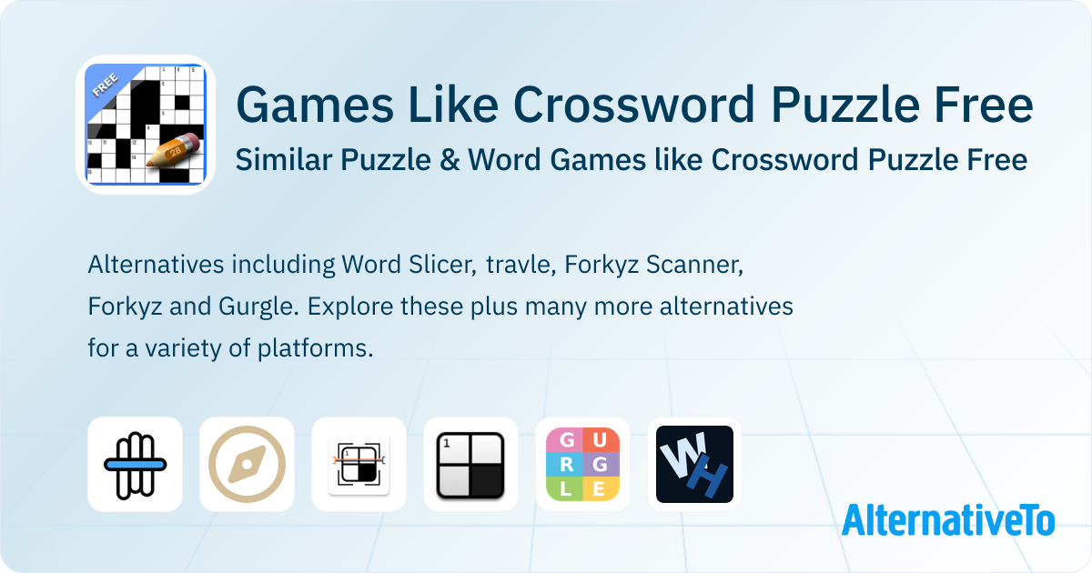 Games Like Crossword Puzzle Free: Similar Puzzle Games 2025 | AlternativeTo