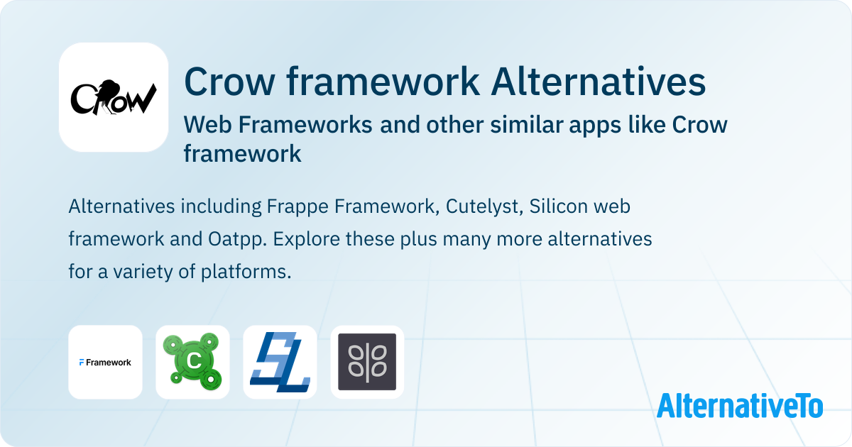 Crow framework Alternatives: Top 4 Web Frameworks & Similar Apps ...