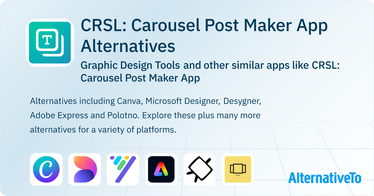 CRSL: Carousel Post Maker App Alternatives: Top 13 Graphic Design Tools ...