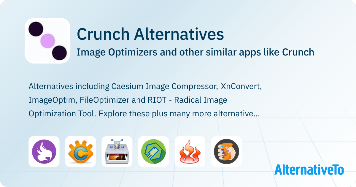 Crunch Alternatives: Top 12 Image Optimizers & Similar Apps | AlternativeTo