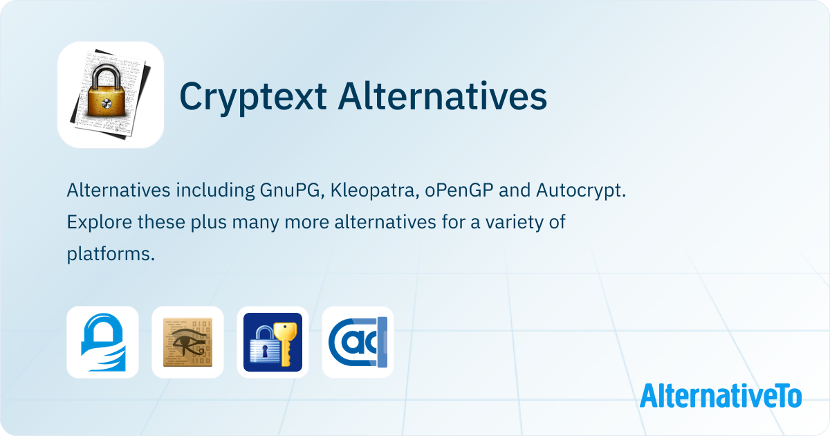 Cryptext Alternatives - Explore Similar Software | AlternativeTo