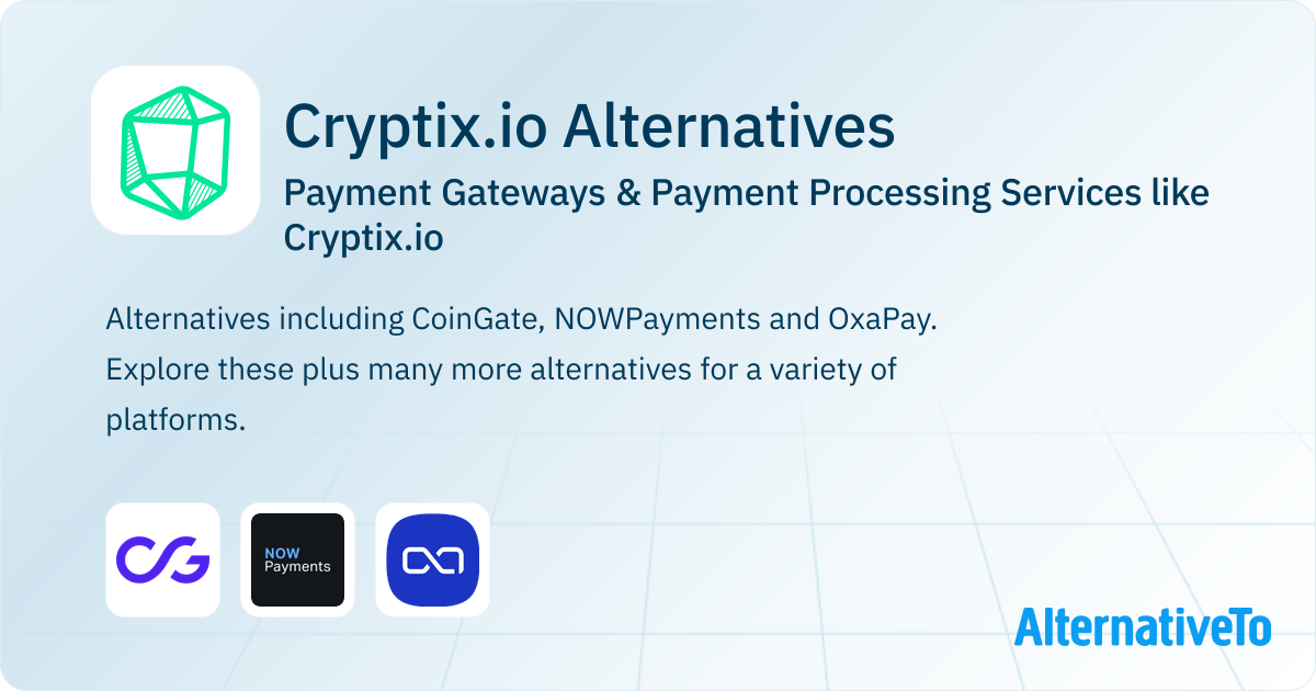 Cryptix.io Alternatives: Top 3 Payment Gateways | AlternativeTo