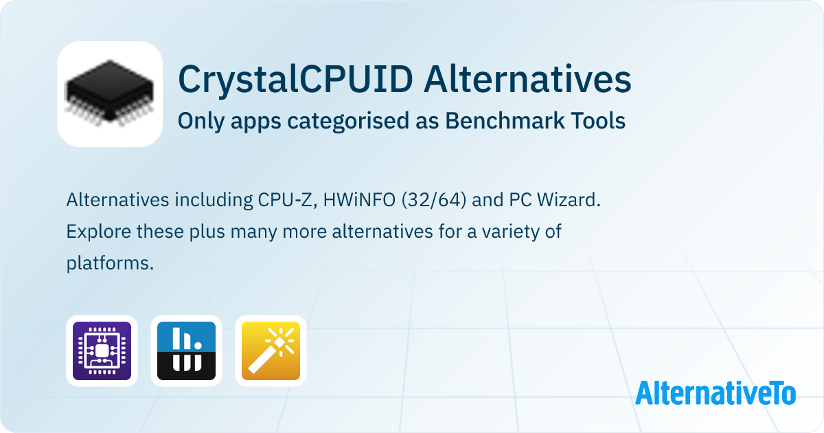 CrystalCPUID Alternatives: Top 3 Benchmark Tools | AlternativeTo