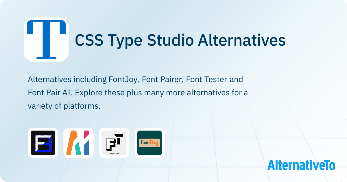 CSS Type Studio Alternatives - Explore Similar Sites & Apps | AlternativeTo