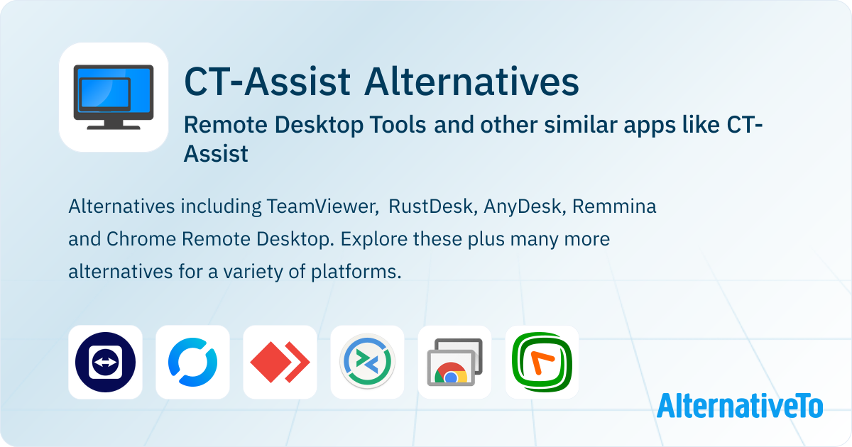 CT-Assist Alternatives: Top 12 Remote Desktop Tools & Similar Apps ...