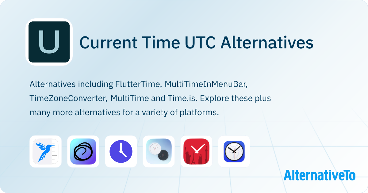 Current Time UTC Alternatives - Explore Similar Sites & Apps ...