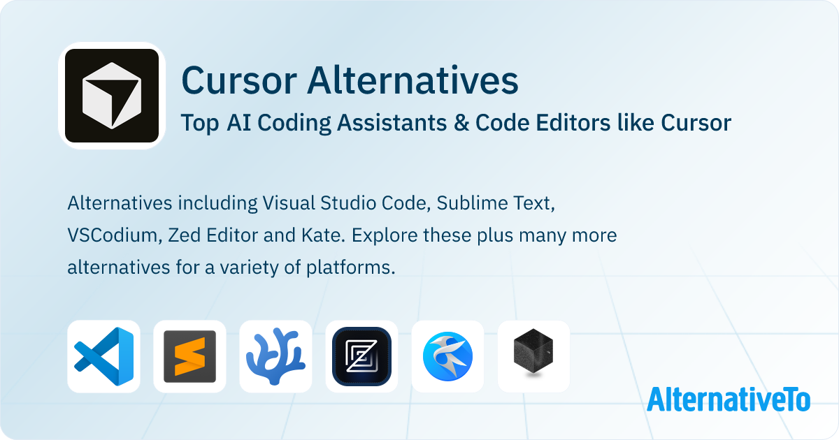 Free Cursor Alternatives: Top 12 AI Coding Assistants | AlternativeTo